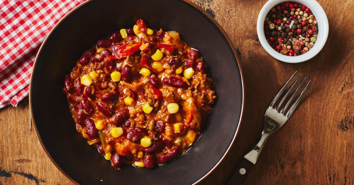 Chili con carne met gehakt en groenten - Butlon Boodschappen