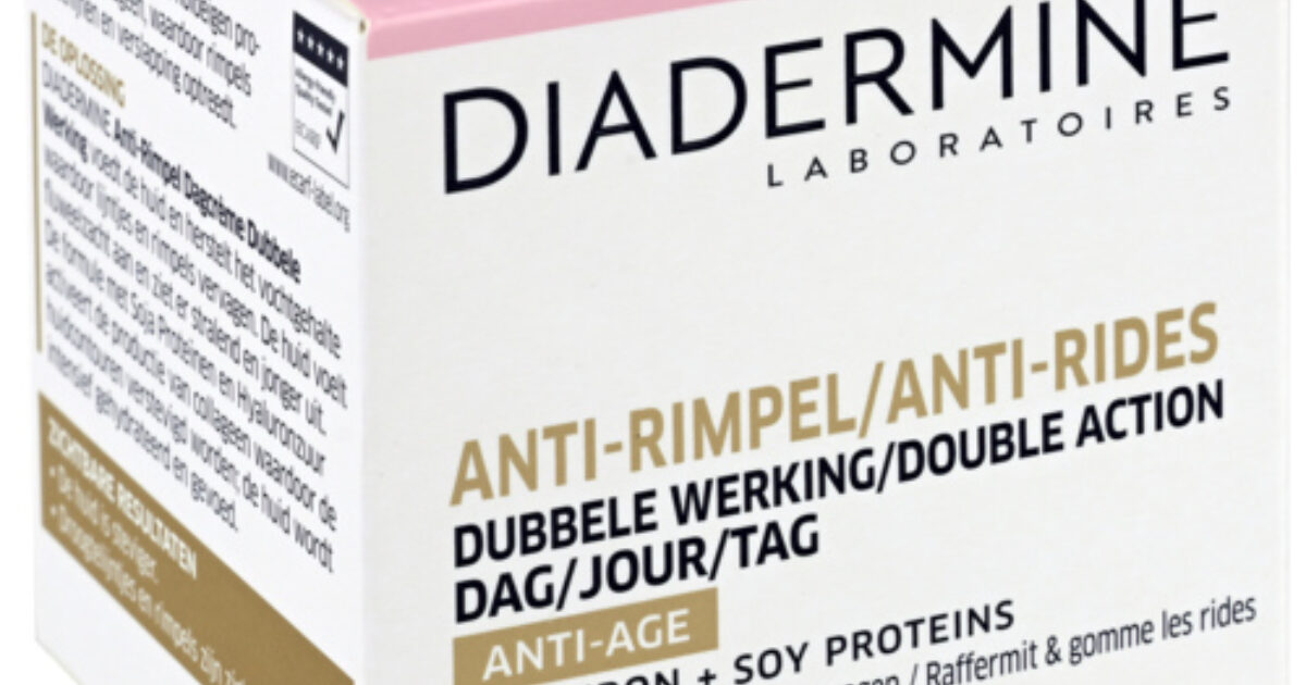 2 potten Diadermine Dagcrème Anti-Rimpel 50ml | Online Supermarkt